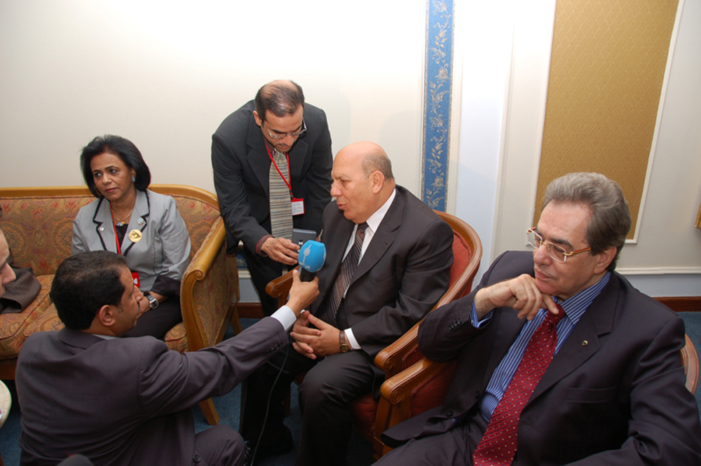 Alexandria Governor, Major General Ali Labeeb speaking to KUNA