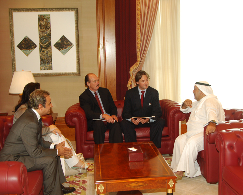 Sheikh Nasser met with film director Walid Al-Awadhi, Dominique ...