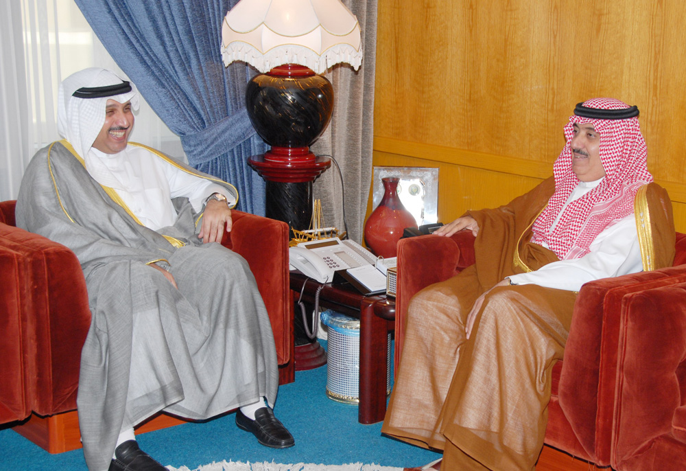 KUNA : Prince Mutaib bin Abdullah receives Sheikh Hamad Al-Jaber