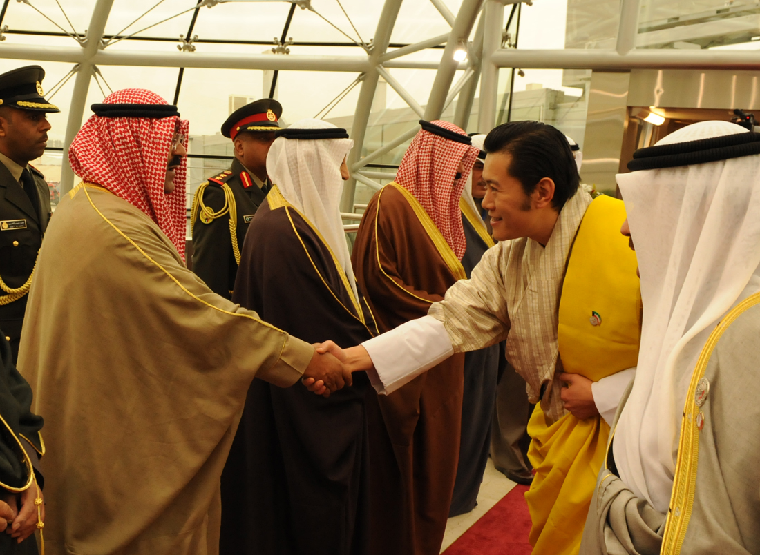 KUNA : Bhutan King. in Kuwait for nat''l celebrations