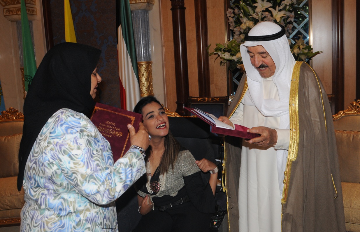 His Highness the Amir Sheikh Sabah Al-Ahmad Al-Jaber Al-Sabah during ...
