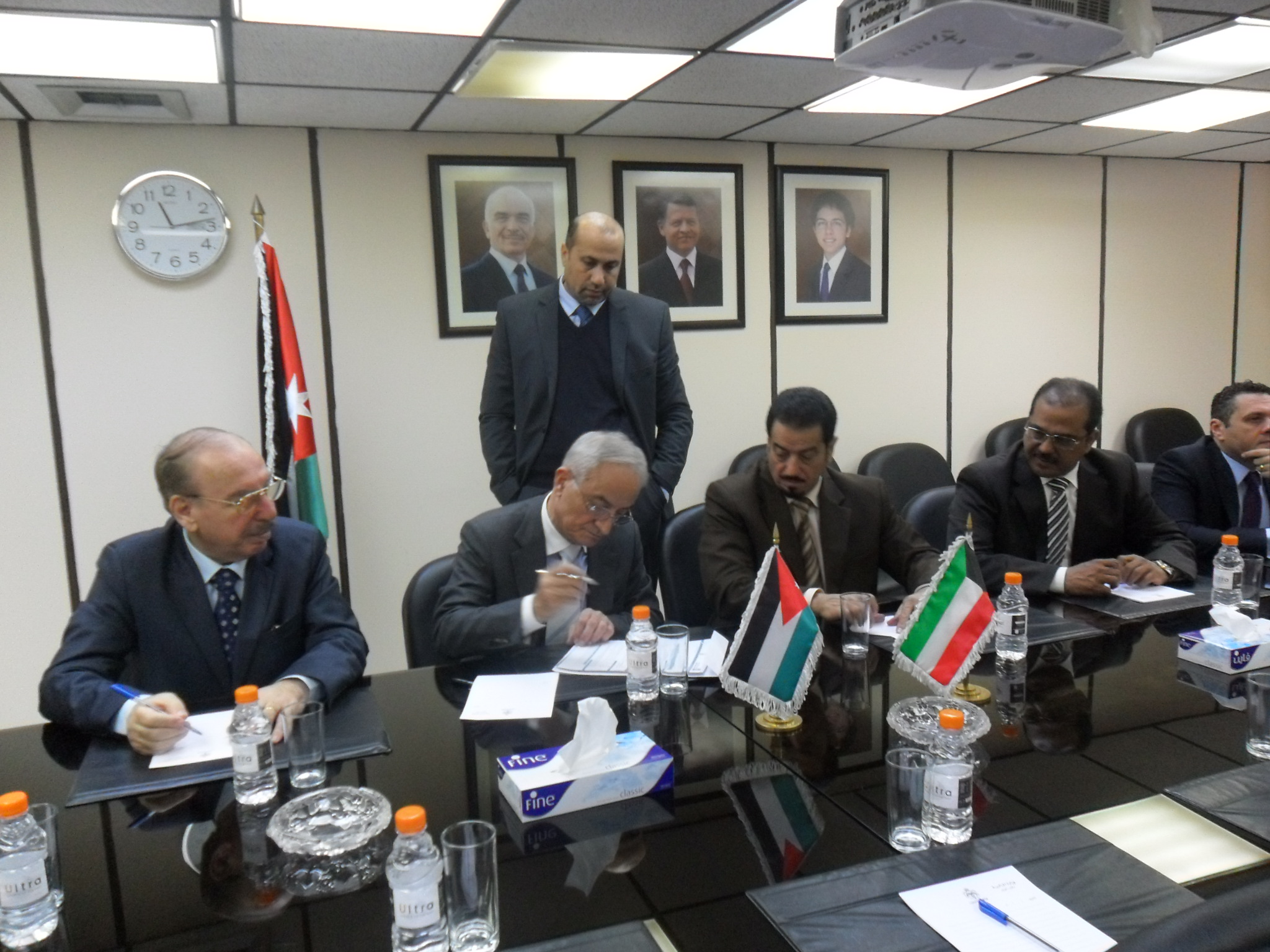 Jordanian Minister of Finance Umayya Toukan, Minister of Industry ...