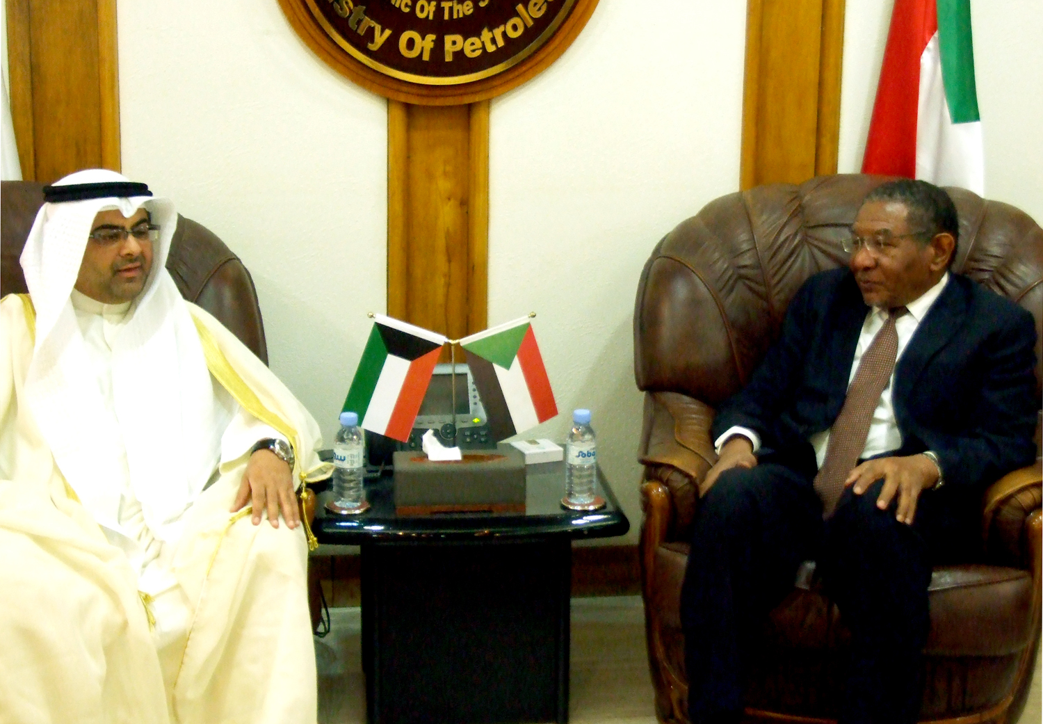 Kuwaiti Ambassador to Khartoum Talal Mansour Al-Hajri with Sudan's Oil ...