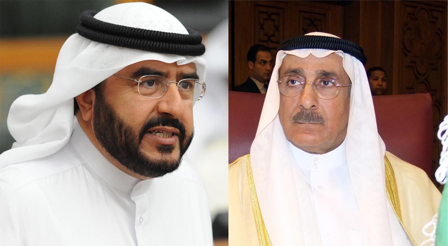 MP Saadoun Hamad Al-Otaibi (left) Minister of Public Works and Minister ...