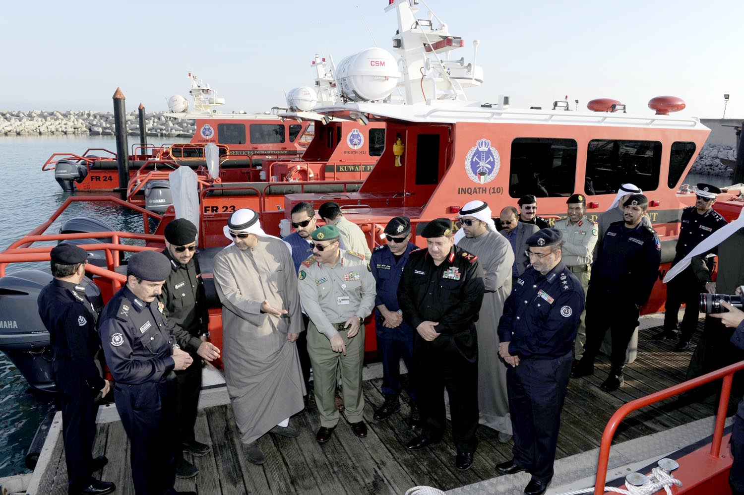 ceremony introducing a new equipment for Kuwait Fire Service ...