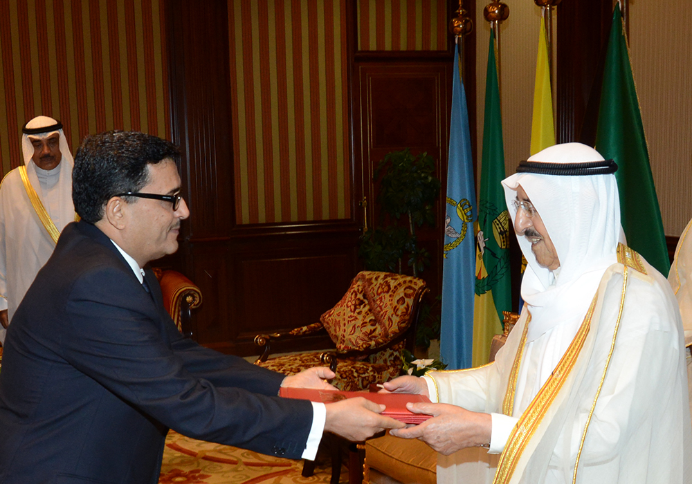 His Highness the Amir Sheikh Sabah Al-Ahmad Al-Jaber Al-Sabah received ...