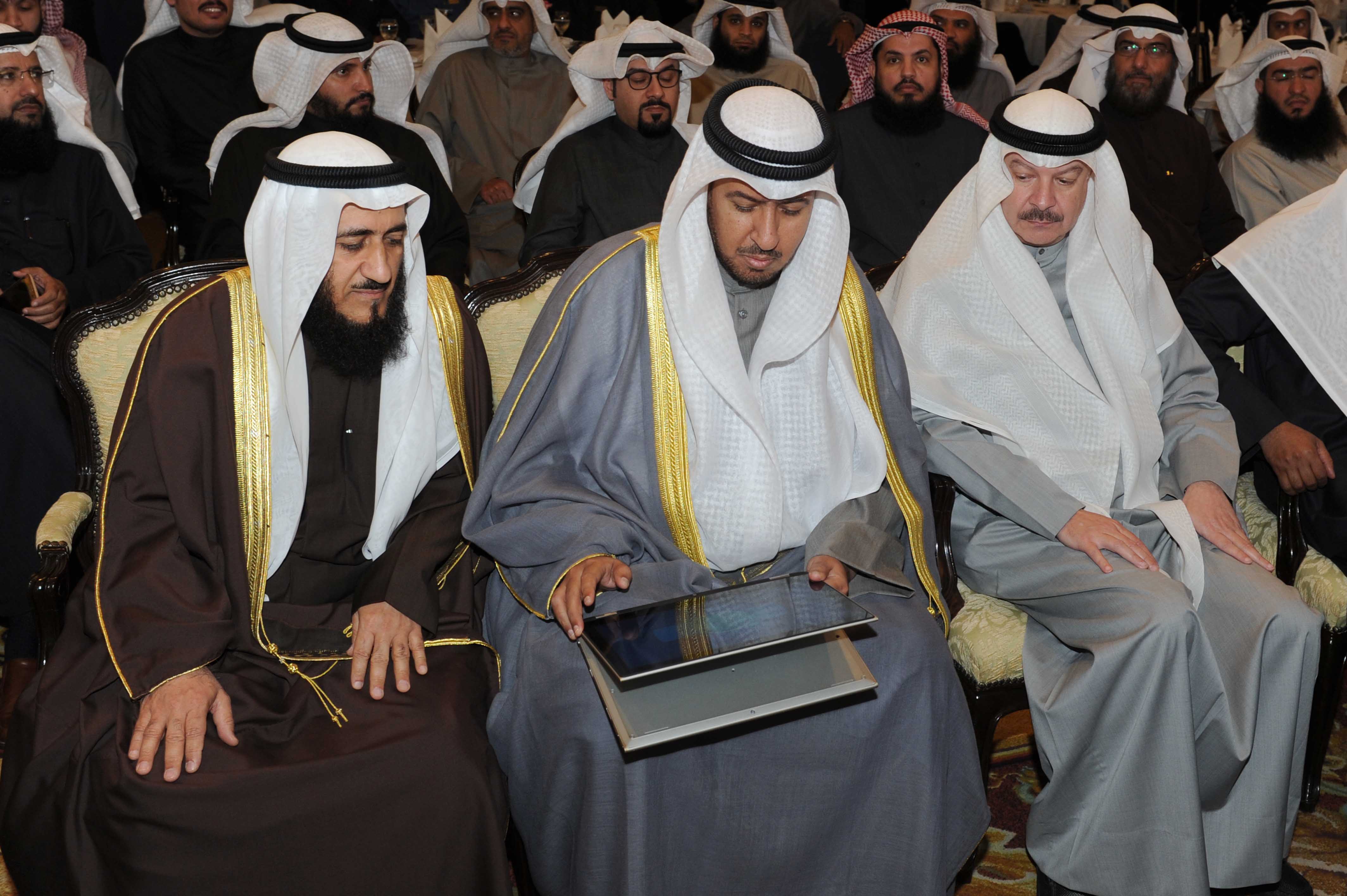 Kuwait's Minister of Awqaf and Islamic Affairs Fahad Al-Afasi unveiled ...