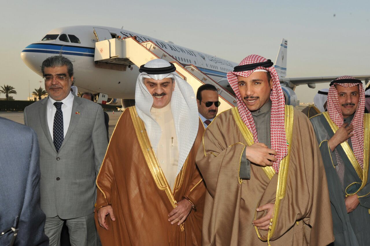KUNA : Parliament Speaker Al-Ghanim arrives in Bahrain on official visit