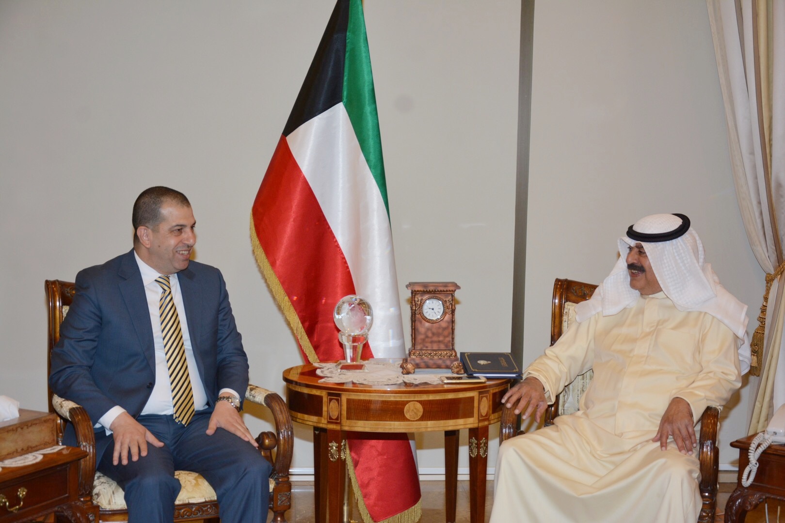 Deputy Foreign Minister Khaled Al-Jarallah meets with Director of the ...