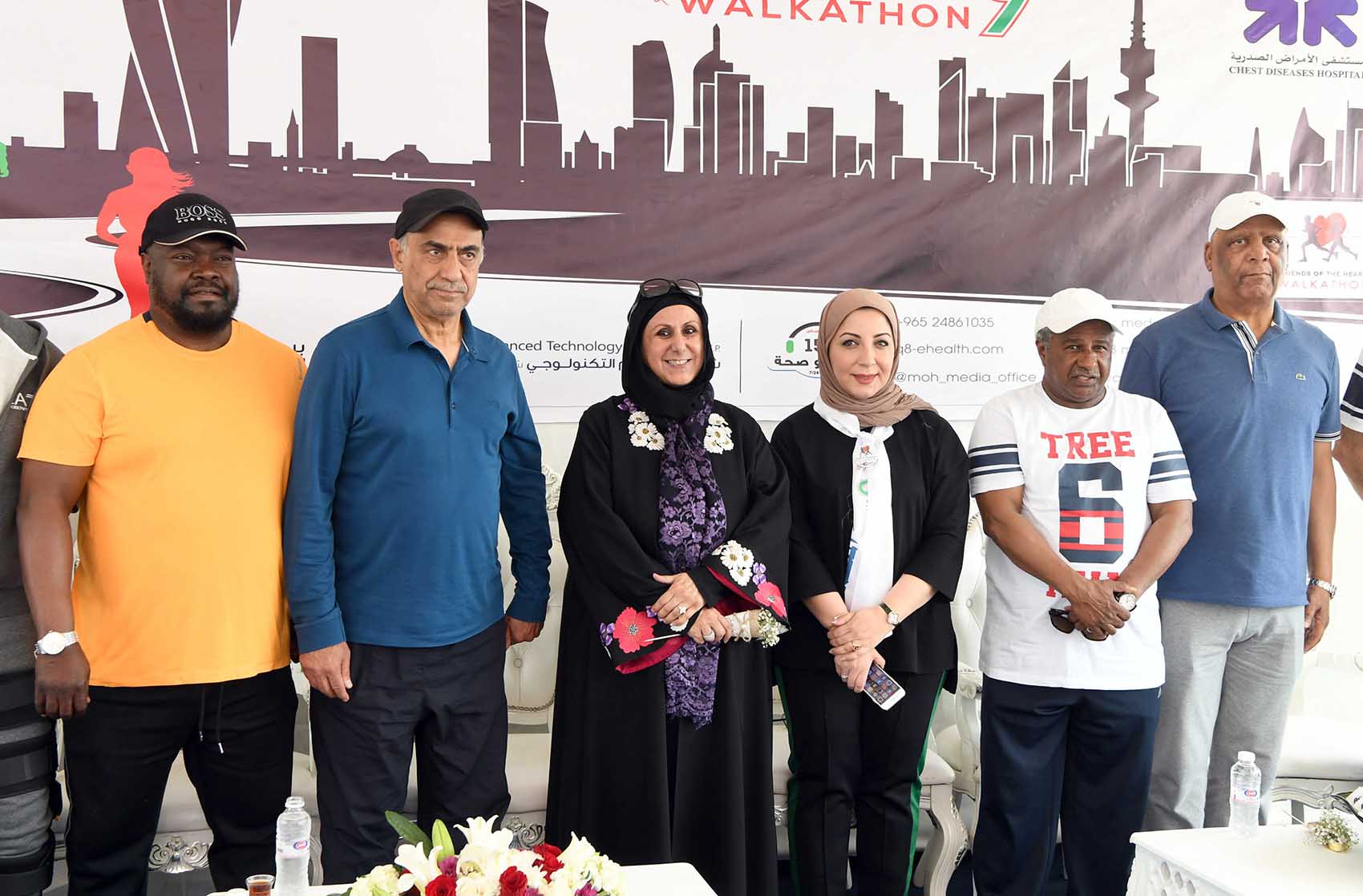 Veteran athletes with Sheikha Awrad Al-Sabah