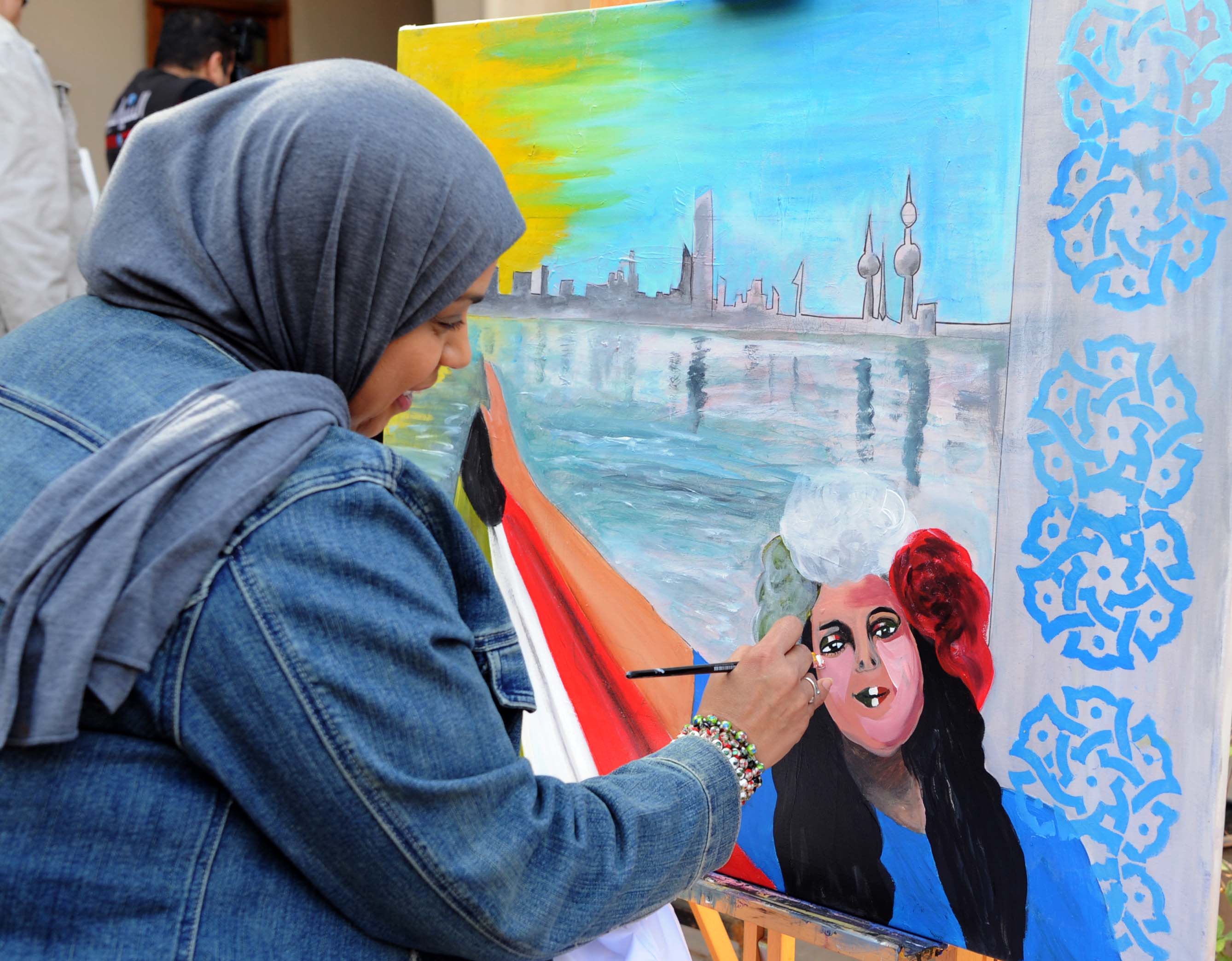 كونا : Kuwaiti, GCC painters express love for Kuwait in creative works ...