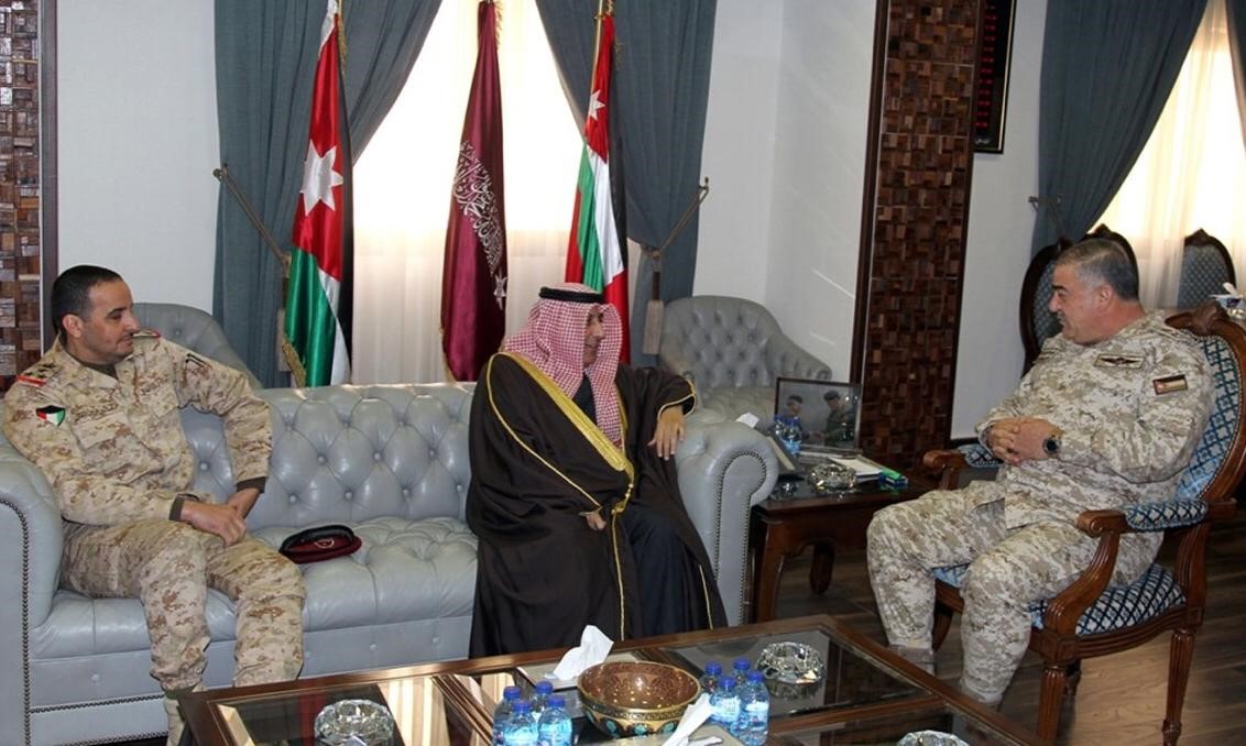 KUNA : Jordanian top brass, discuss cooperation with Kuwait's amb.