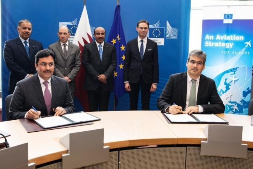 KUNA : EU, Qatar ink aviation agreement