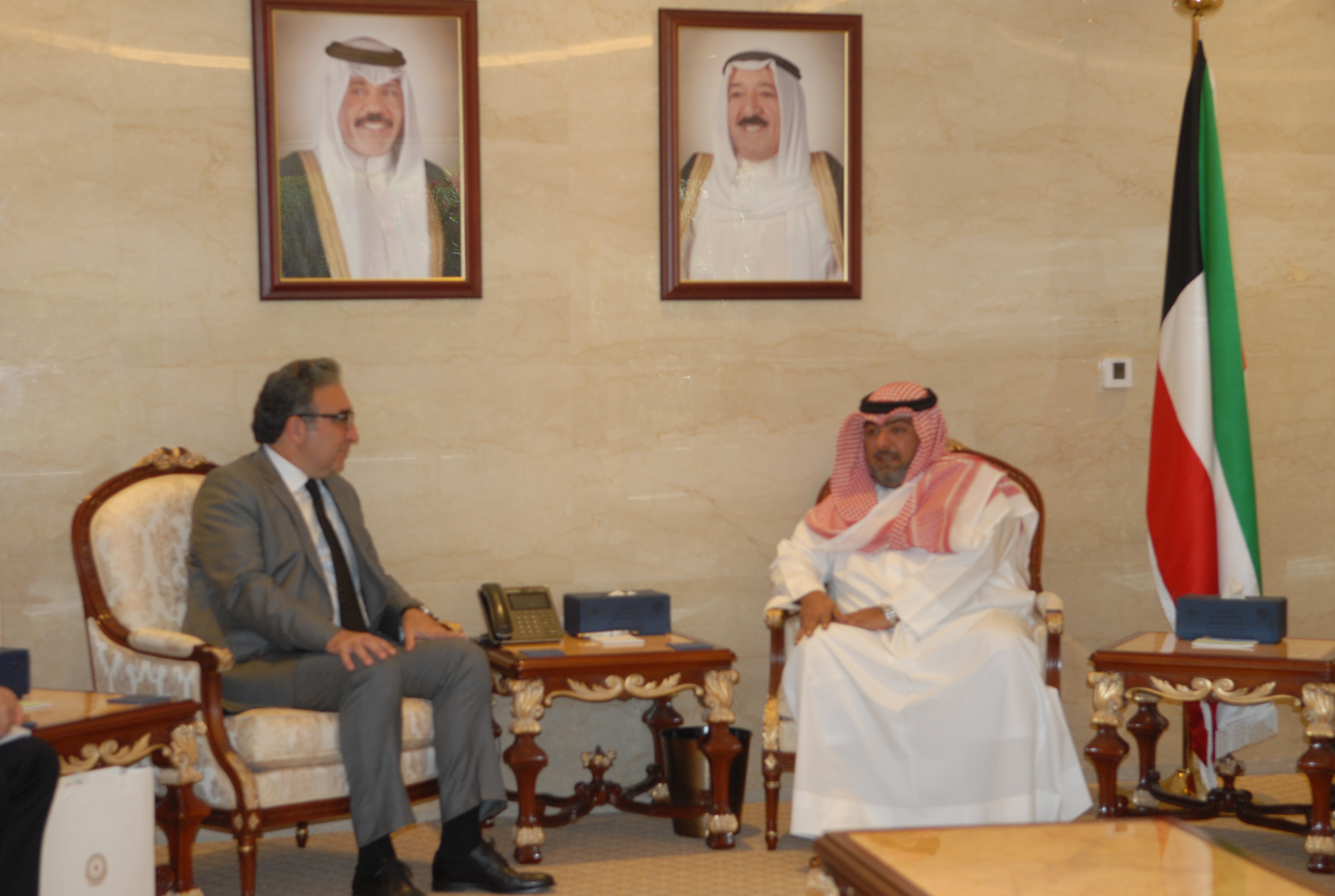 كونا : Sheikh Thamer Al-Ali, Azerbaijan amb. discuss bilateral relations