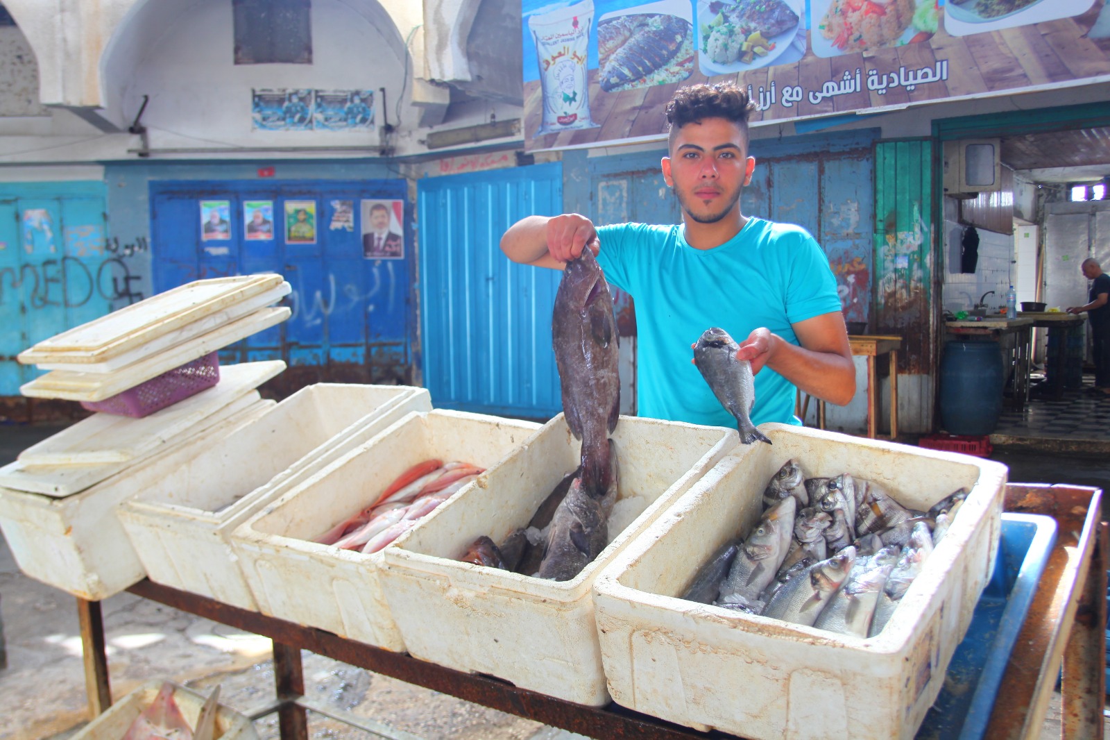 كونا : Gaza's fish farming.. A process defying Israeli blockade - عام ...