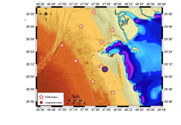 KUNA : Kuwaiti network: tremor recorded south of Jahra, north of Kabed