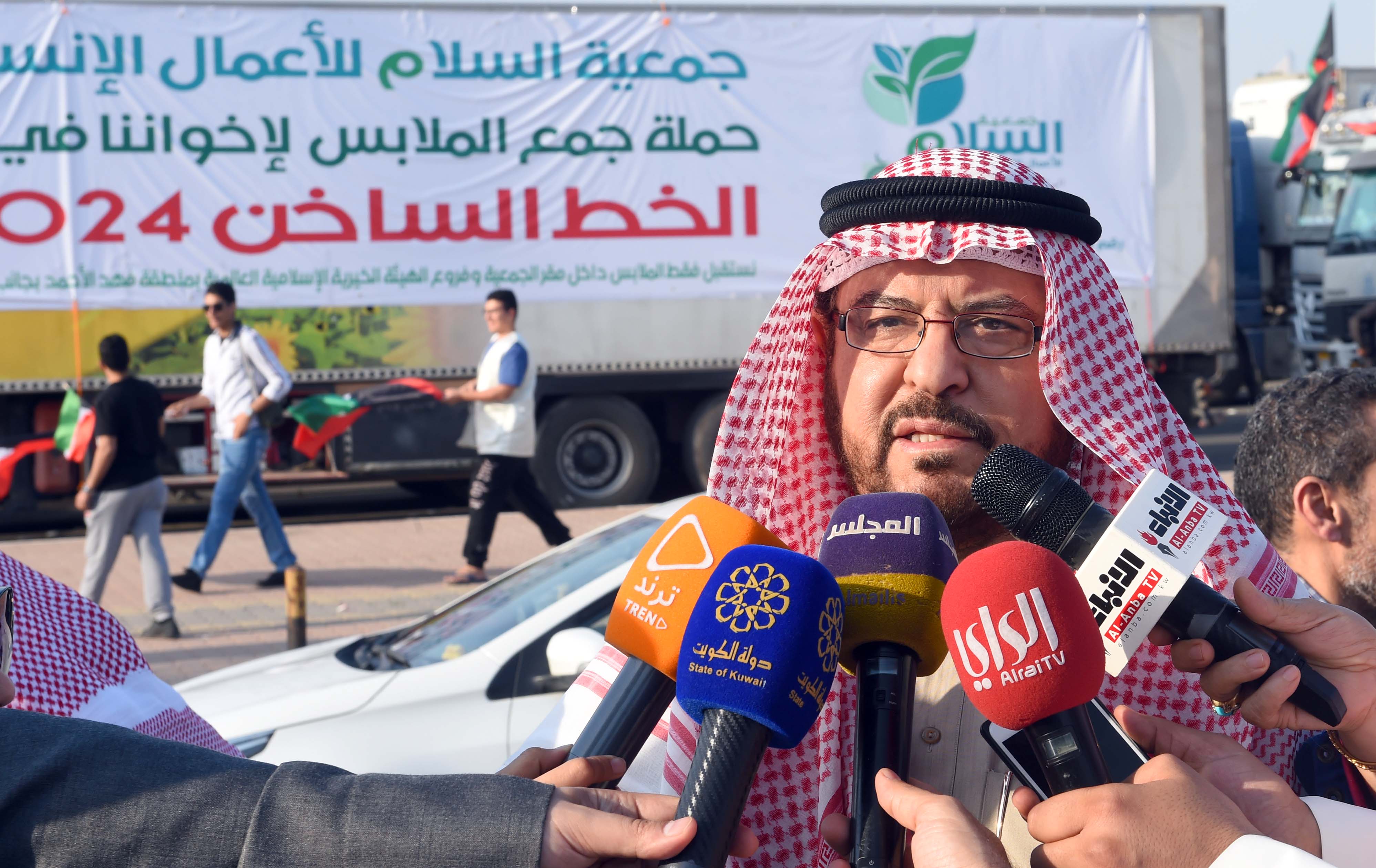 كونا : Kuwait charities dispatch 203 aid trucks to Syria, Yemen