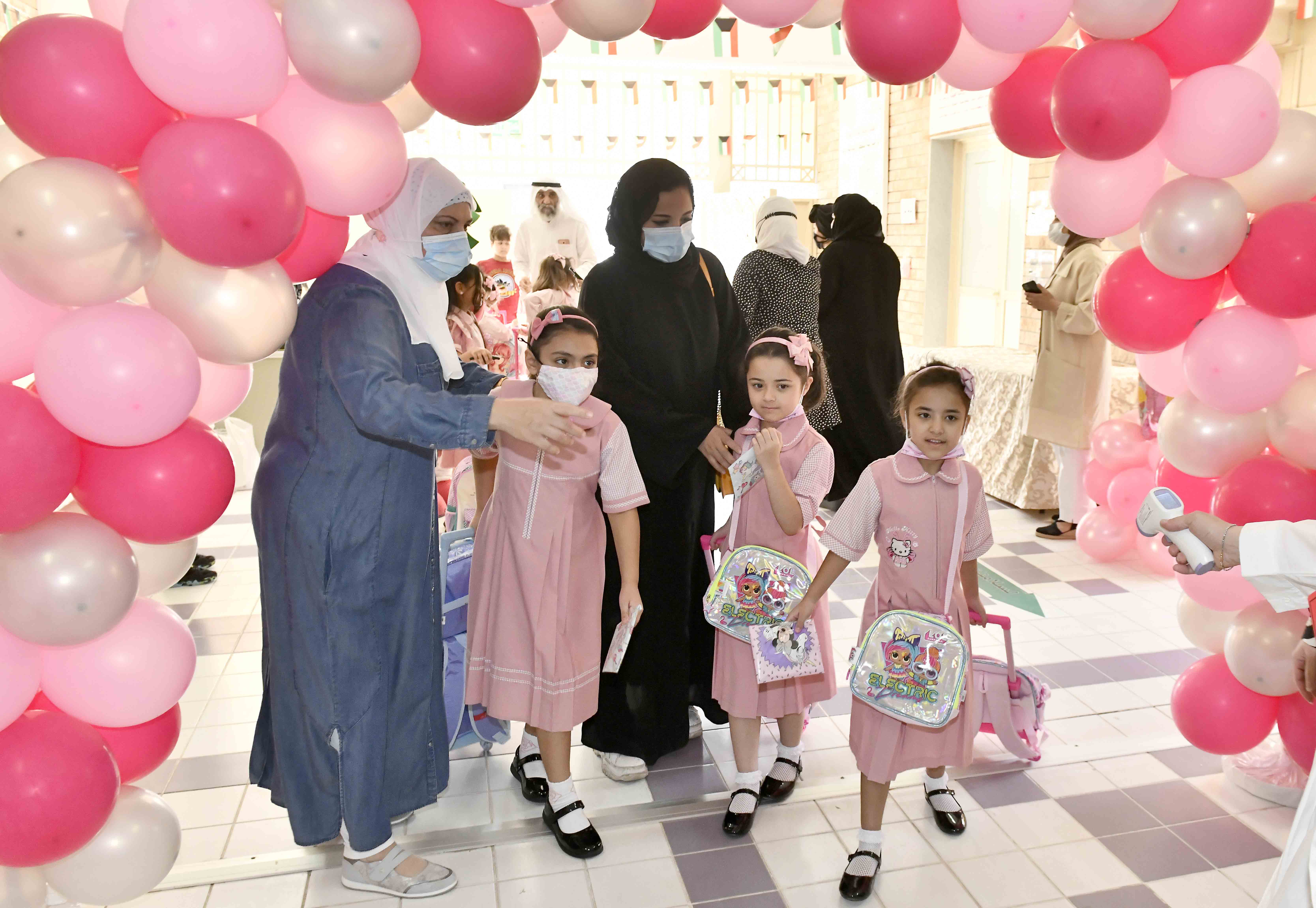 KUNA : Students back to Kuwait's schools after break due to COVID-19 ...