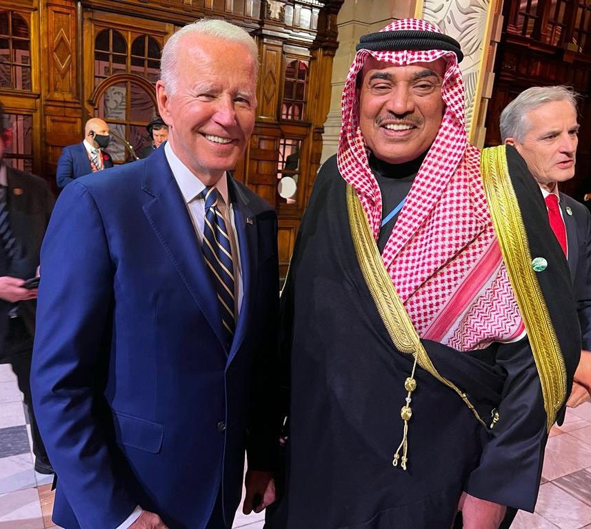 كونا : Kuwait Amir's Representative meets US President in Glasgow