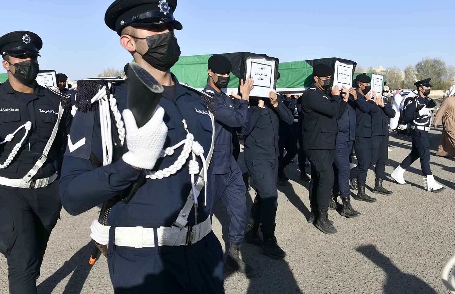 KUNA : Kuwait holds military funeral for several martyrs of Iraqi invasion