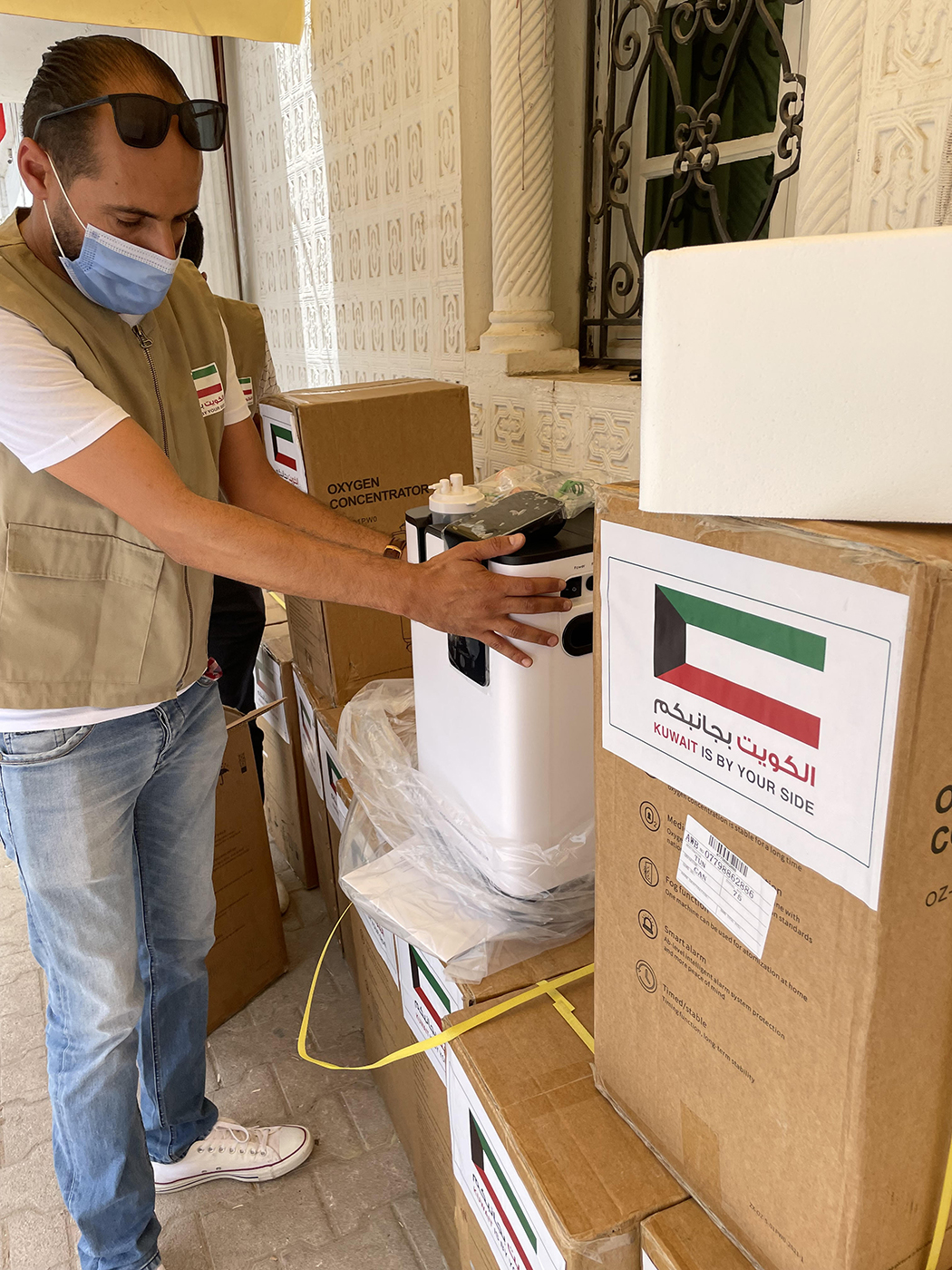 KUNA : Kuwaiti charities donate 400 oxygen supply devices to Tunisia