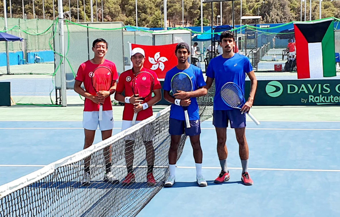 كونا : Kuwait Nat'l tennis team loses to Hong Kong in Davis Cup