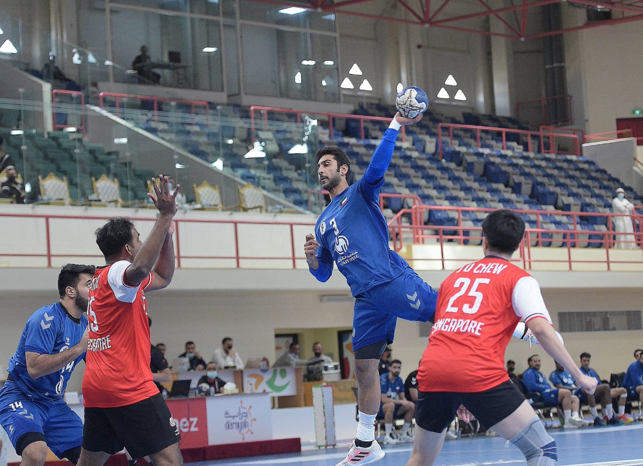 كونا : Kuwait defeat Singapore in Asian Handball Championship