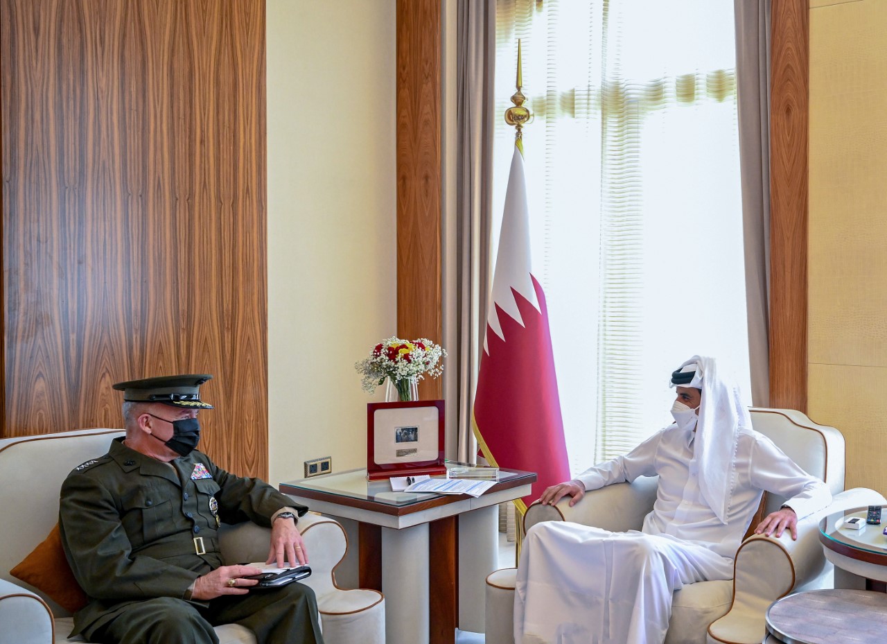 KUNA : Qatari Amir CENTCOM chief discuss latest regional developments