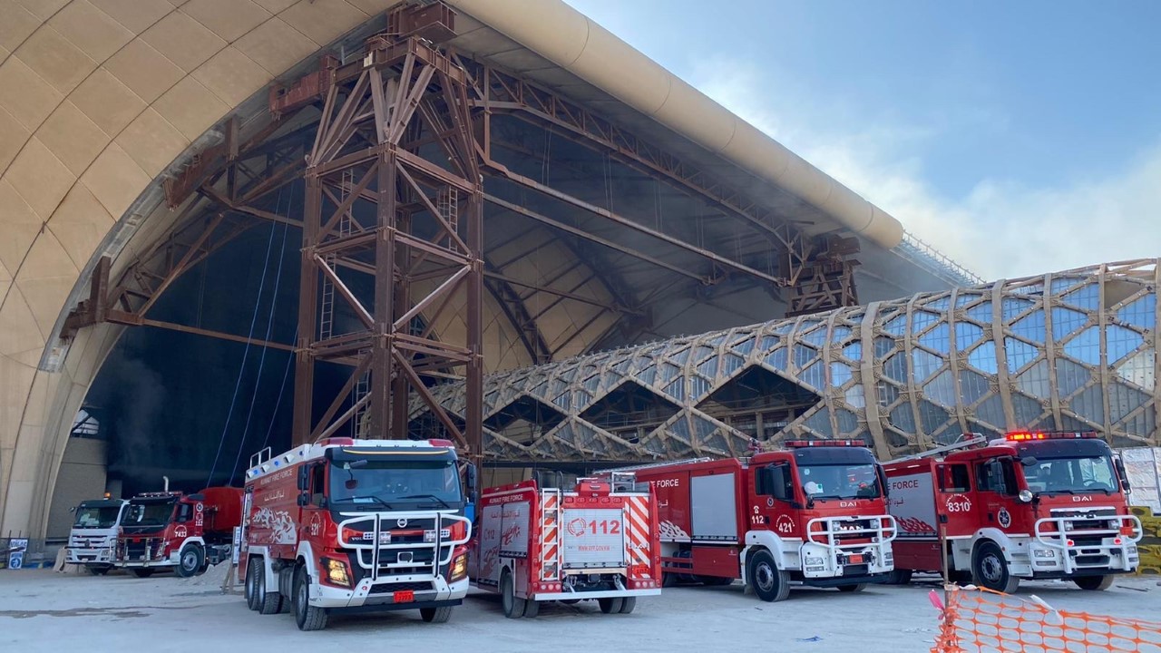 كونا : KFF control fire broke out at new airport project T2
