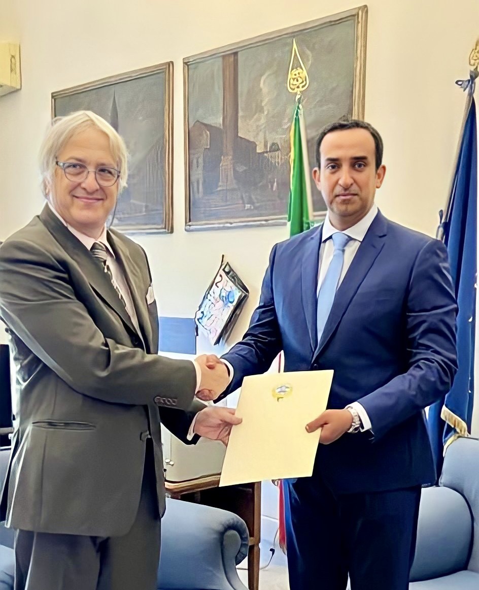 كونا : Kuwait Amb. presents credentials to Italian foreign ministry ...