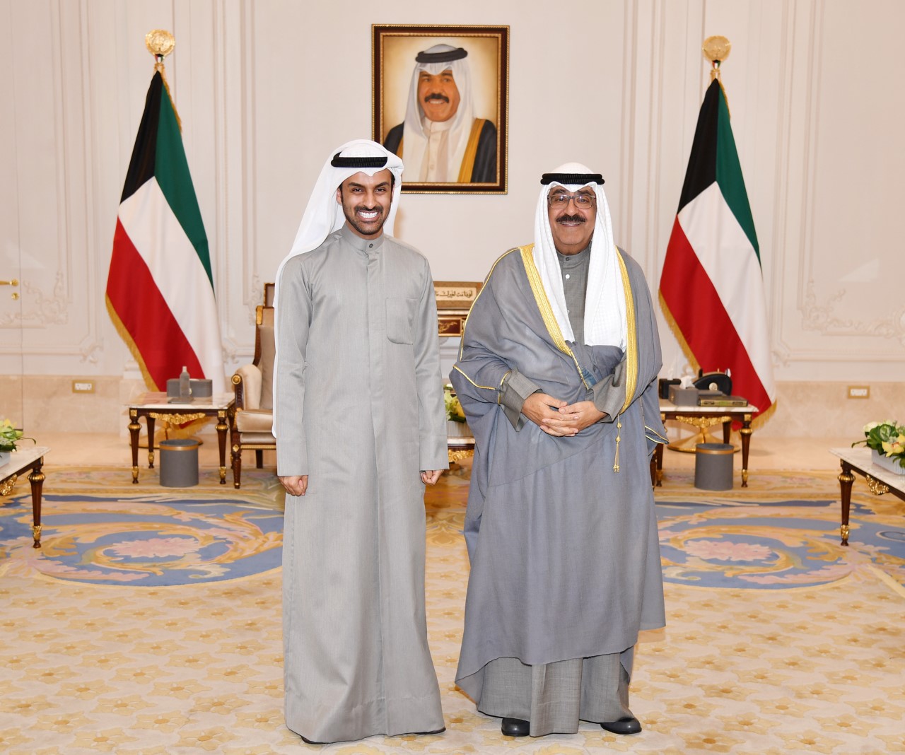 كونا : Kuwait Crown Prince receives outstanding Kuwaiti student, George ...