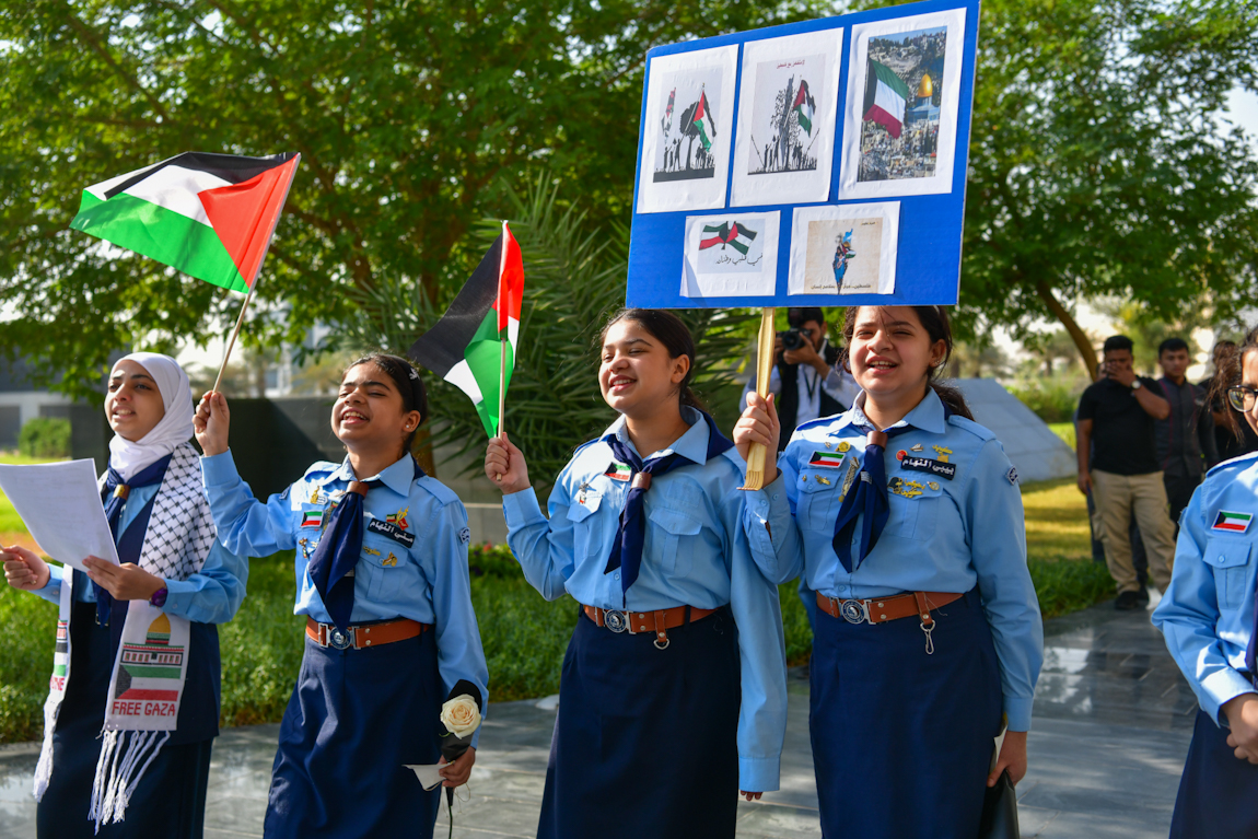 KUNA : Kuwait children show solidarity with Palestinians - Education ...