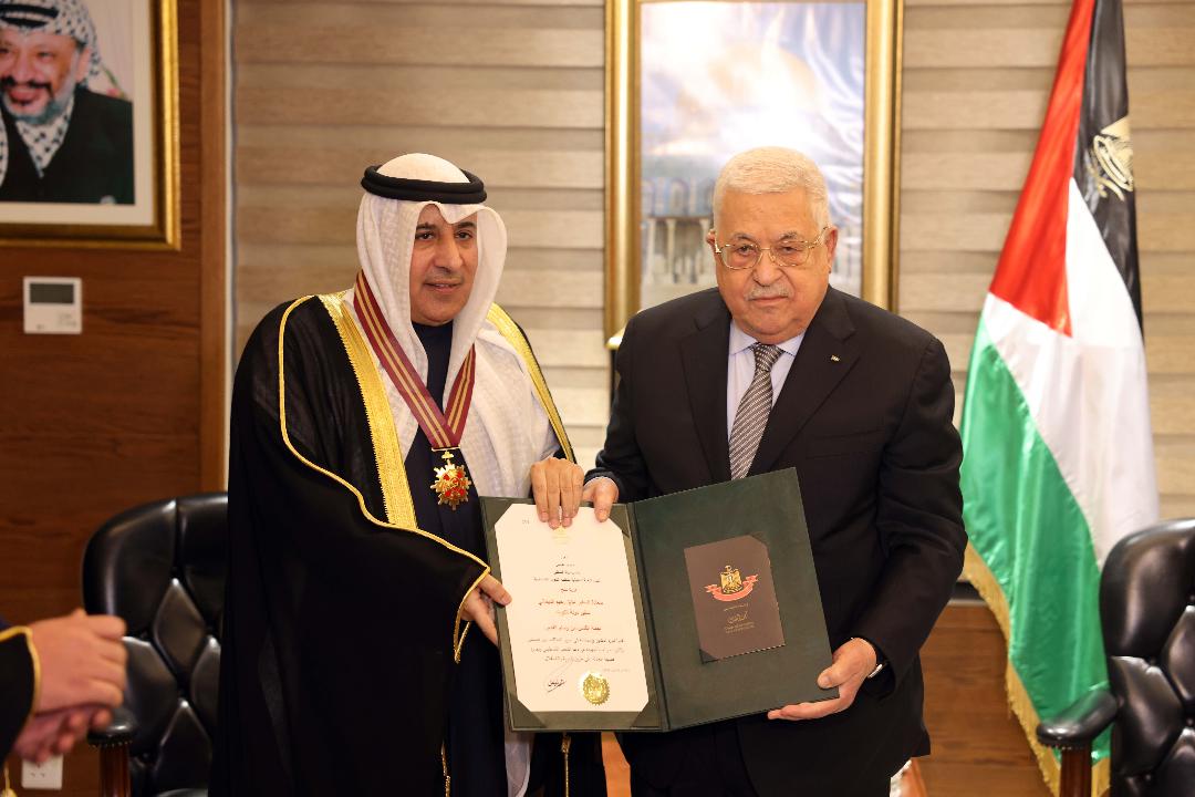 KUNA : Kuwait envoy receives honorary Palestinian order
