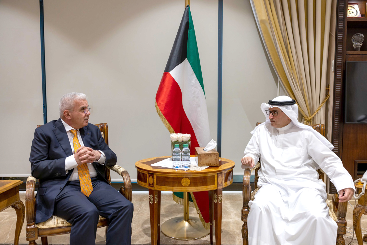 كونا : Kuwait FM receives letter on bolstering ties from Palestinian ...