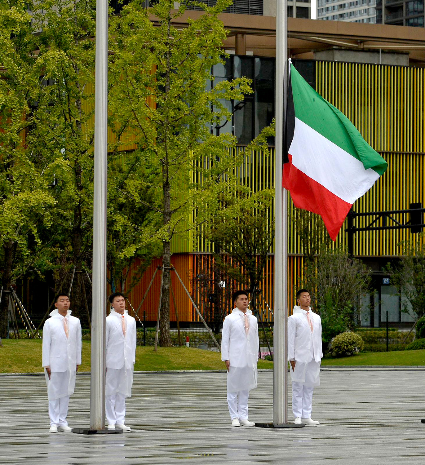 KUNA : Kuwait flag hoisted in Sport City in China’s Hangzhou - Sports ...