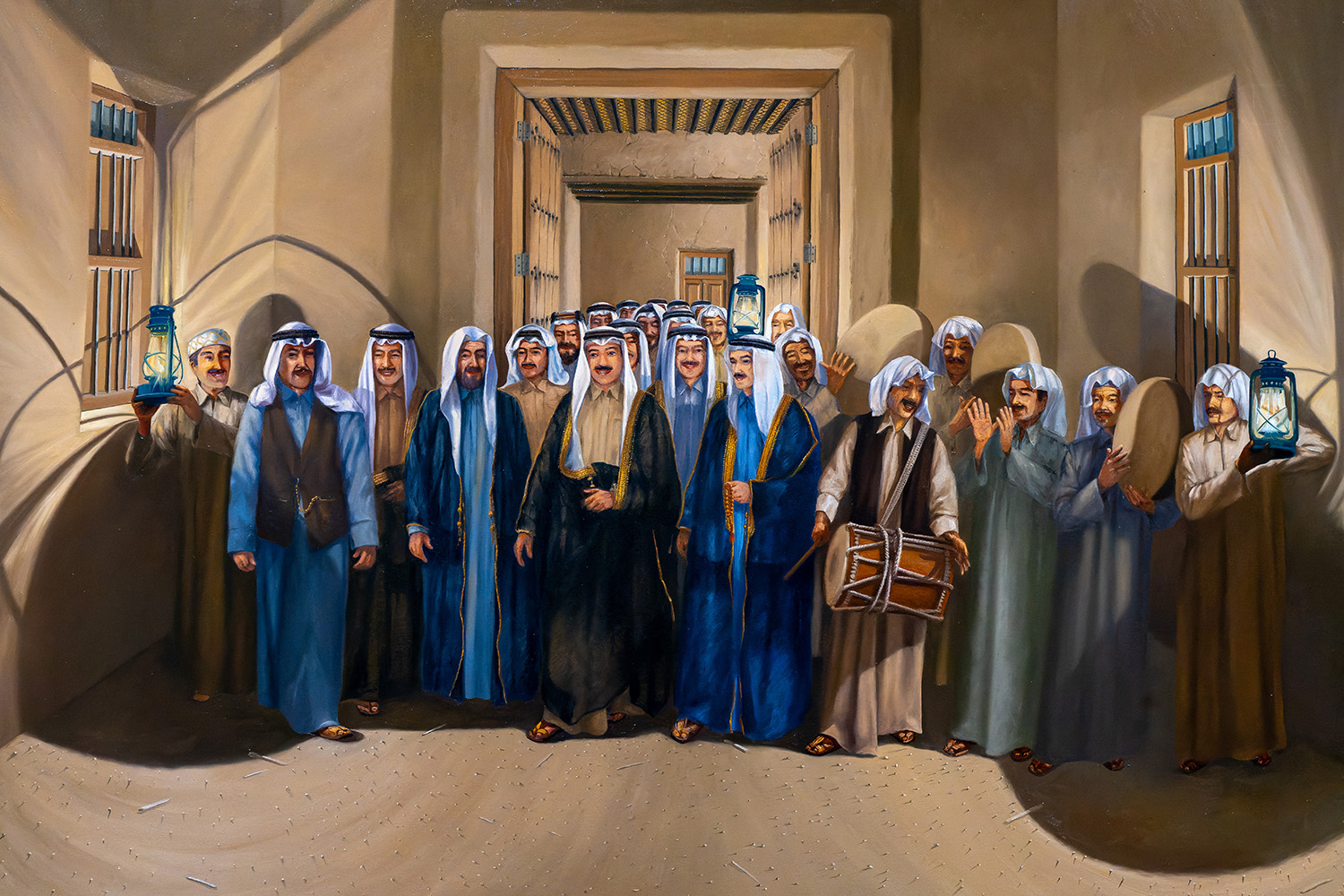 KUNA : Fourteen-meter artwork brings Kuwait's timeless wedding ...