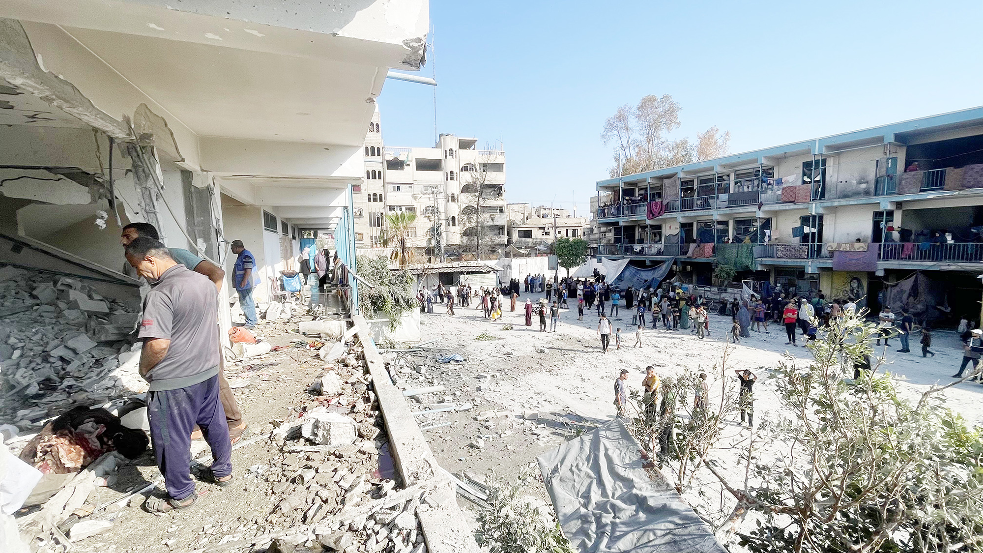 KUNA : Palestinians' anguish at Gaza shelter schools getting worse