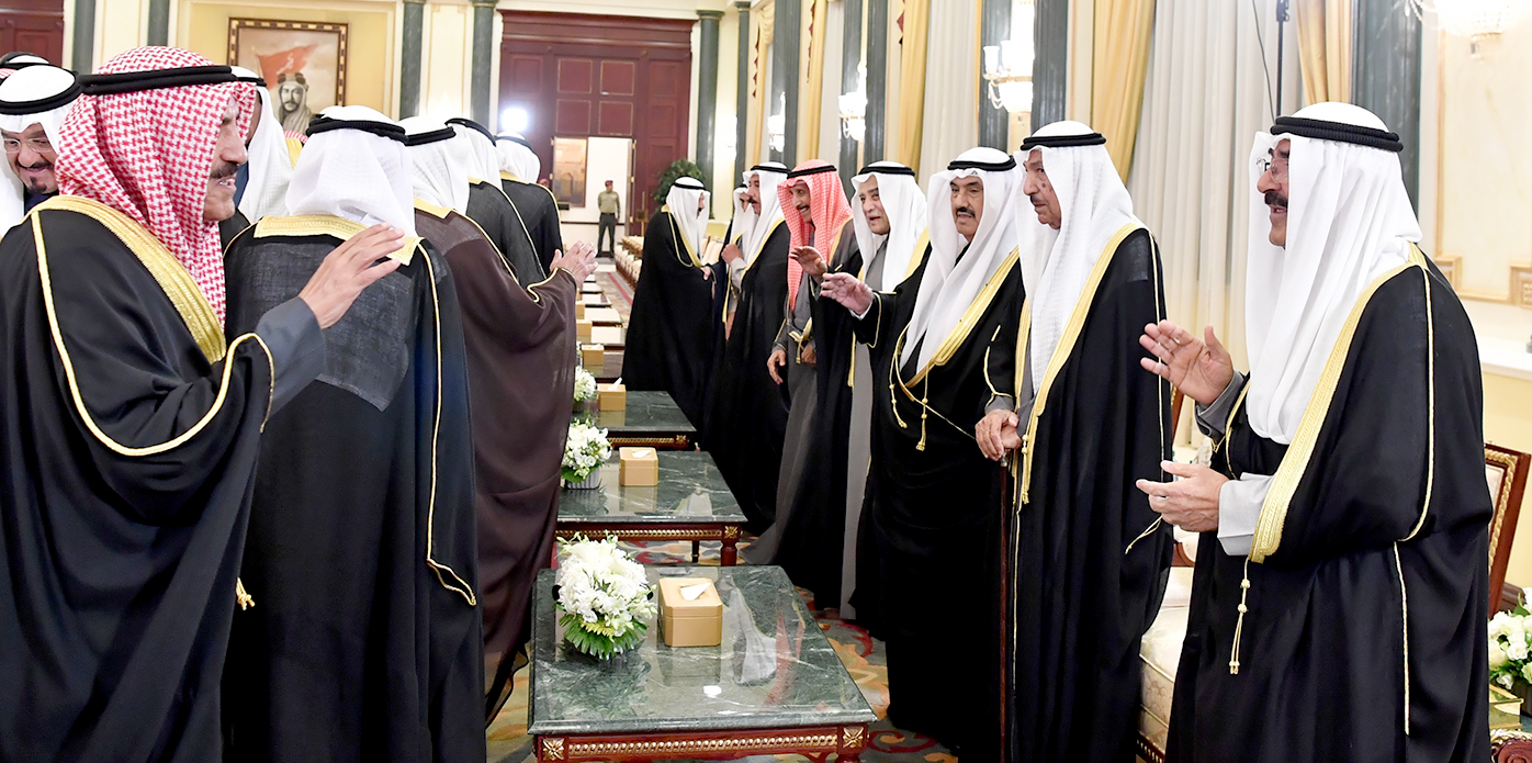 كونا : Kuwait Amir, Al-Sabah family receives Ramadhan well-wishers