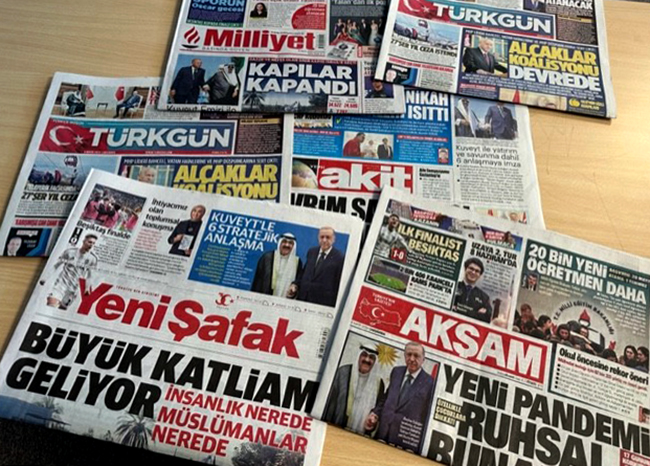 KUNA : Kuwait Amir visit make Turkish newspapers' headlines