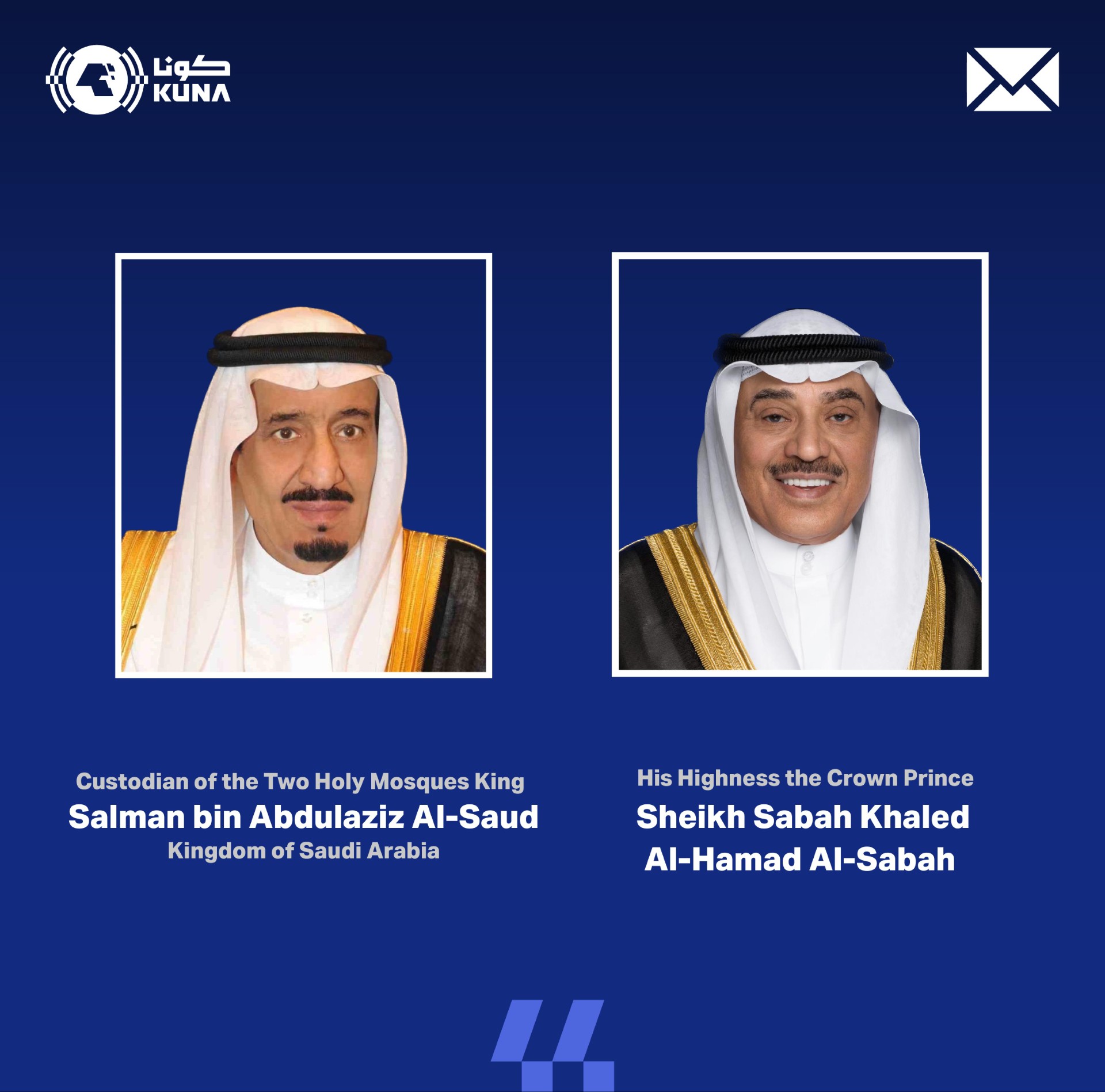 KUNA : Kuwait Crown Prince congratulates Saudi King on successful Hajj ...