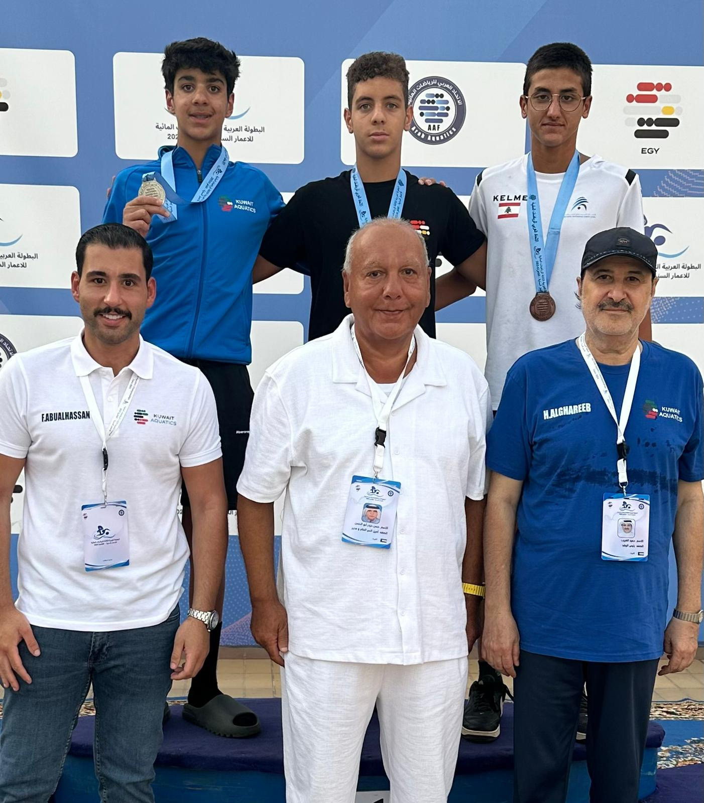 KUNA : Kuwait swimming team adds five more medals at Arab aquatics ...