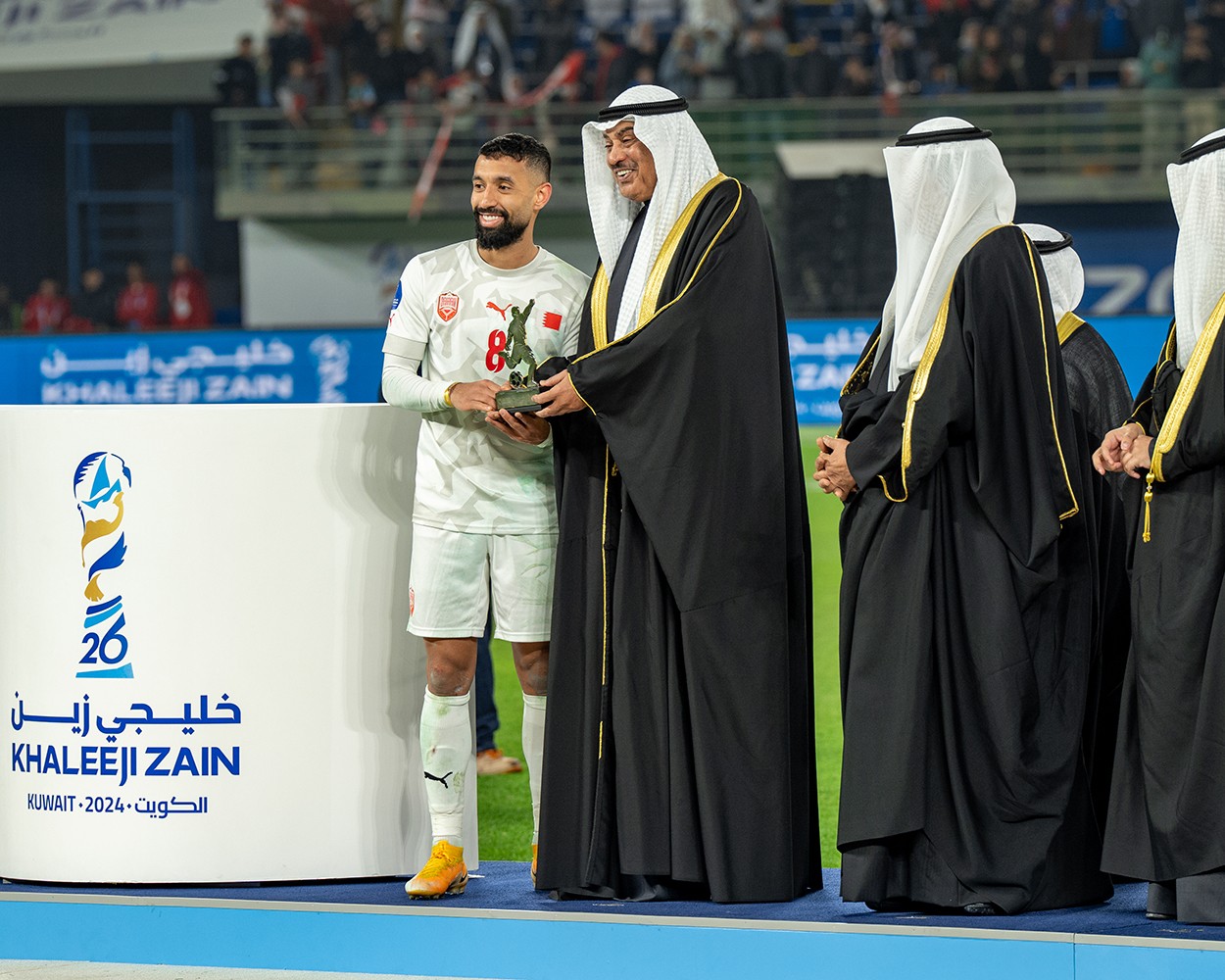 KUNA : Bahrain's Marhoun named best player, scorer of Gulf Cup tourney