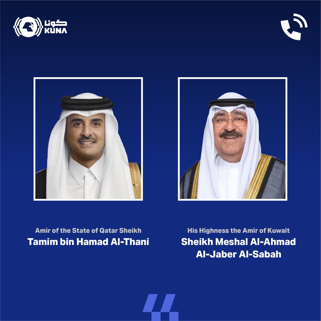 KUNA : Qatari Amir congratulates Kuwait Amir on Eid Al-Fitr
