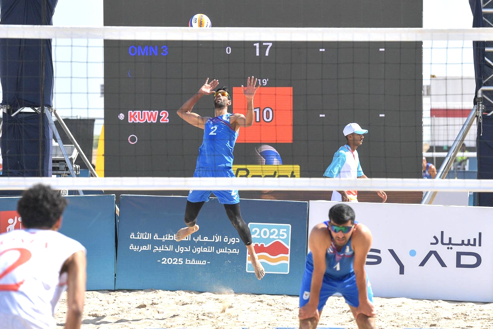 كونا : Kuwait Beach Volleyball defeats UAE in GCC Beach Games