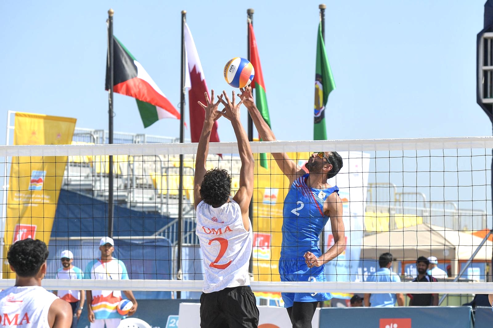 كونا : Kuwait Beach Volleyball defeats UAE in GCC Beach Games