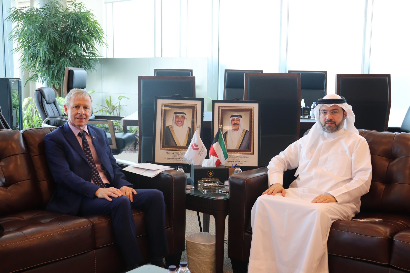 KUNA : DGCA Chief, Belgian Amb. discuss civil aviation cooperation